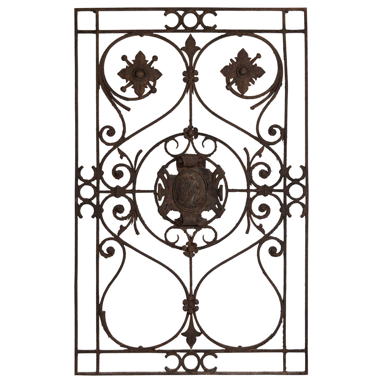 18th Century Hand-Wrought Iron Decorative Piece at 1stDibs