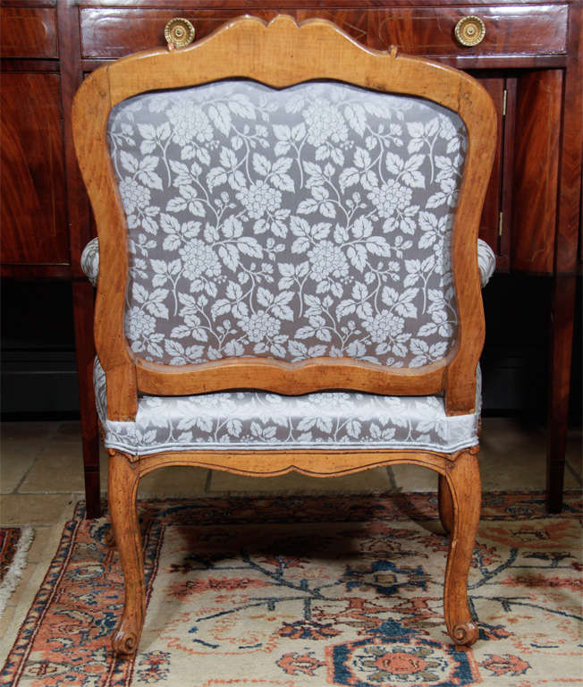 Fine Pair of Louis XV Fautueil a La Reine at 1stDibs