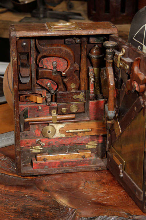 Rare 19th Century Fitted Tool Box at 1stDibs | century tool box