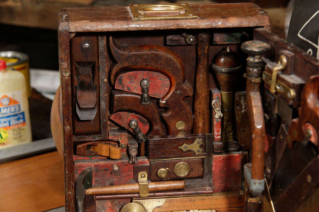 Rare 19th Century Fitted Tool Box at 1stDibs | century tool box