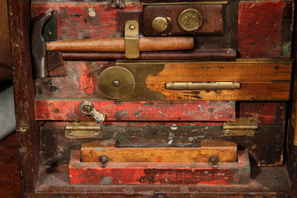 Rare 19th Century Fitted Tool Box at 1stDibs | century tool box