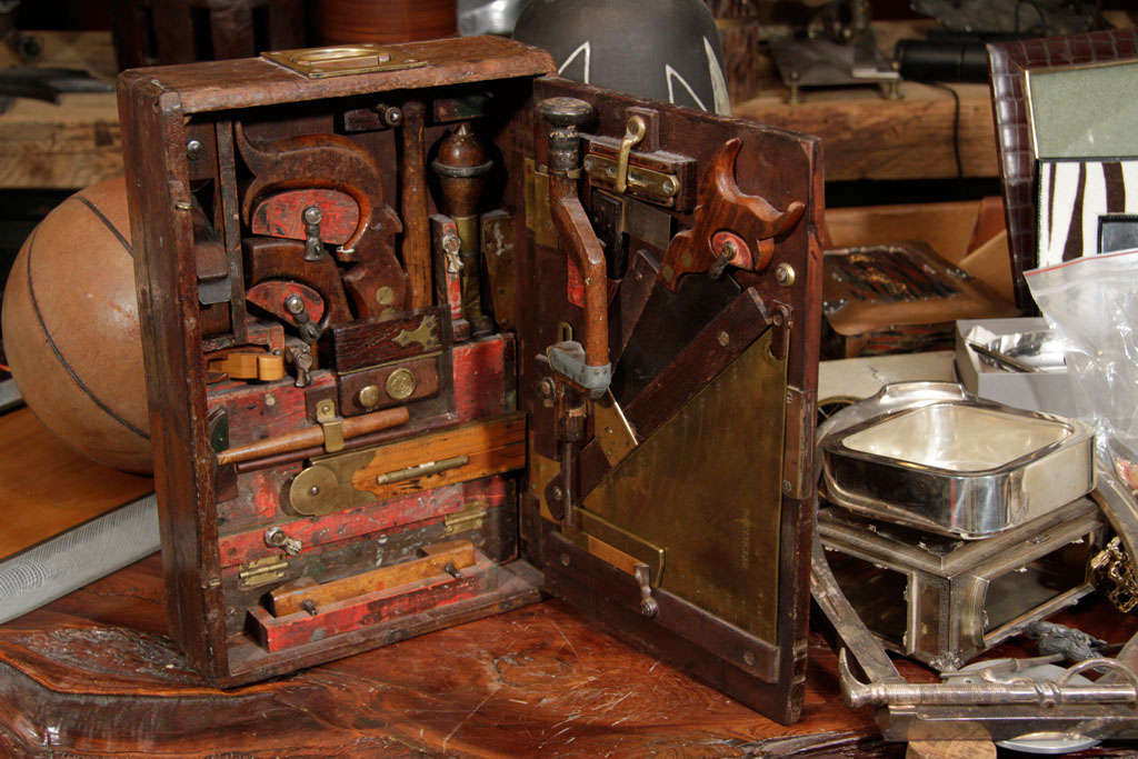 Rare 19th Century Fitted Tool Box at 1stDibs | century tool box