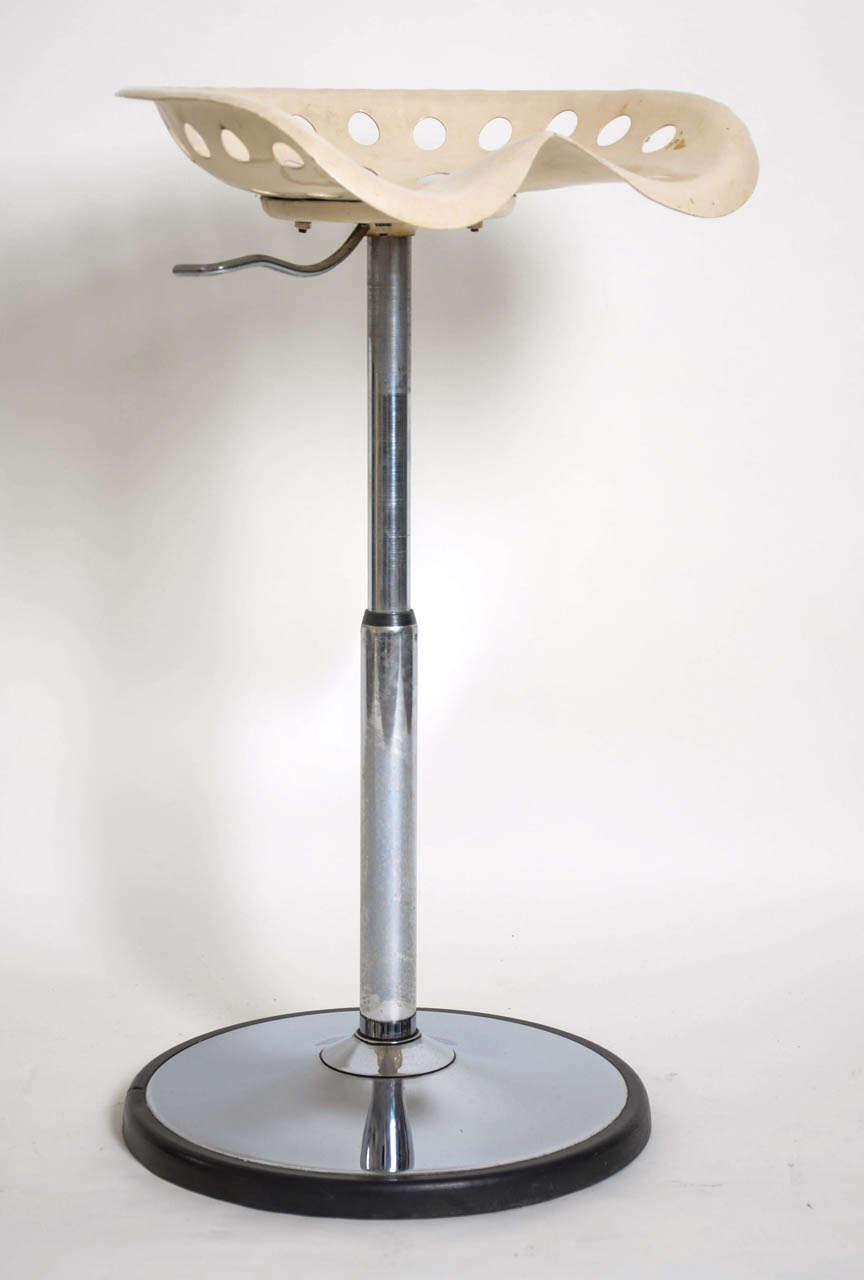 A Set of Three 1970s Bar Stools at 1stDibs