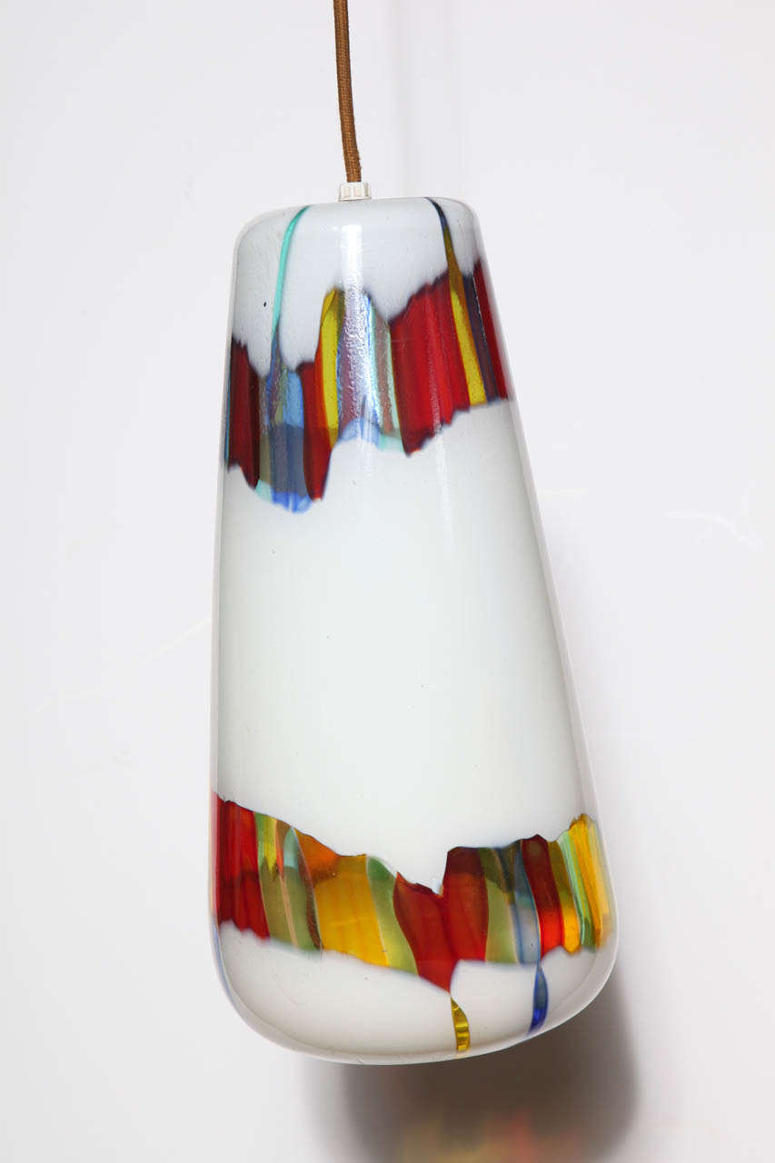 Anzolo Fuga for Avem Murano "Bandiere" Flag Series Hanging Pendant ...