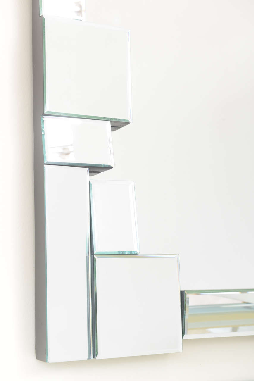 Multi-Faceted Rectangle Mirror at 1stDibs