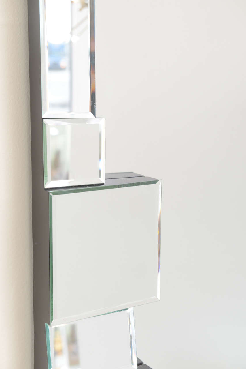 Multi-Faceted Rectangle Mirror at 1stDibs