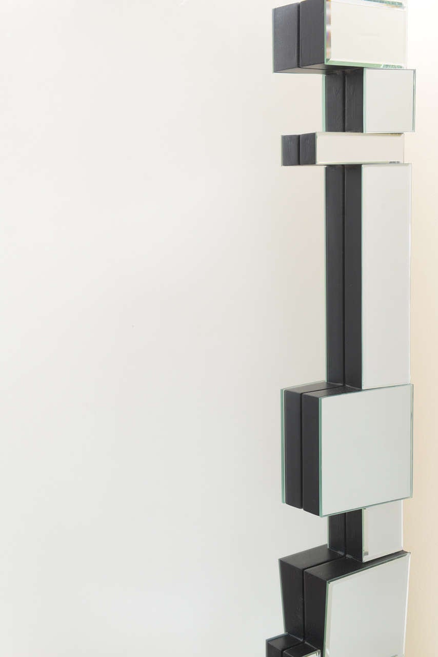 Multi-Faceted Rectangle Mirror at 1stDibs