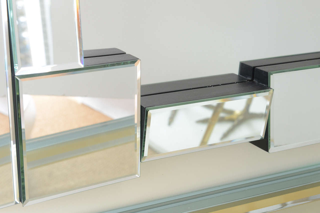 Multi-Faceted Rectangle Mirror at 1stDibs