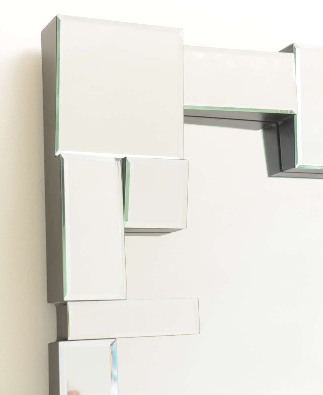 Multi-Faceted Rectangle Mirror at 1stDibs