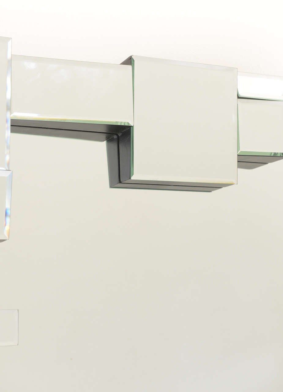 Multi-Faceted Rectangle Mirror at 1stDibs