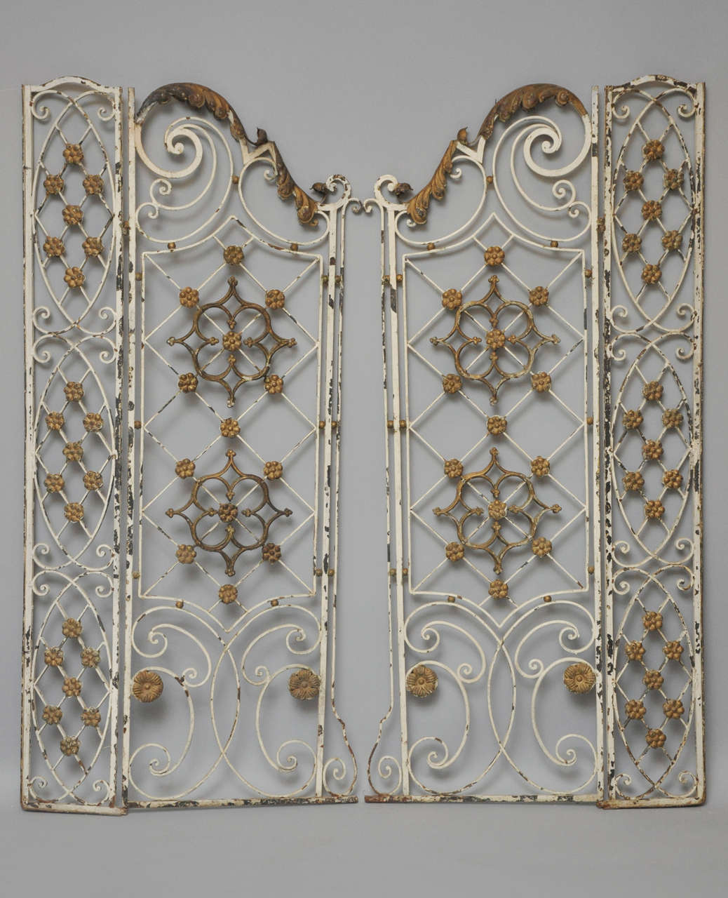 Pair of 19th Century French Painted Iron Gates at 1stDibs | french iron ...