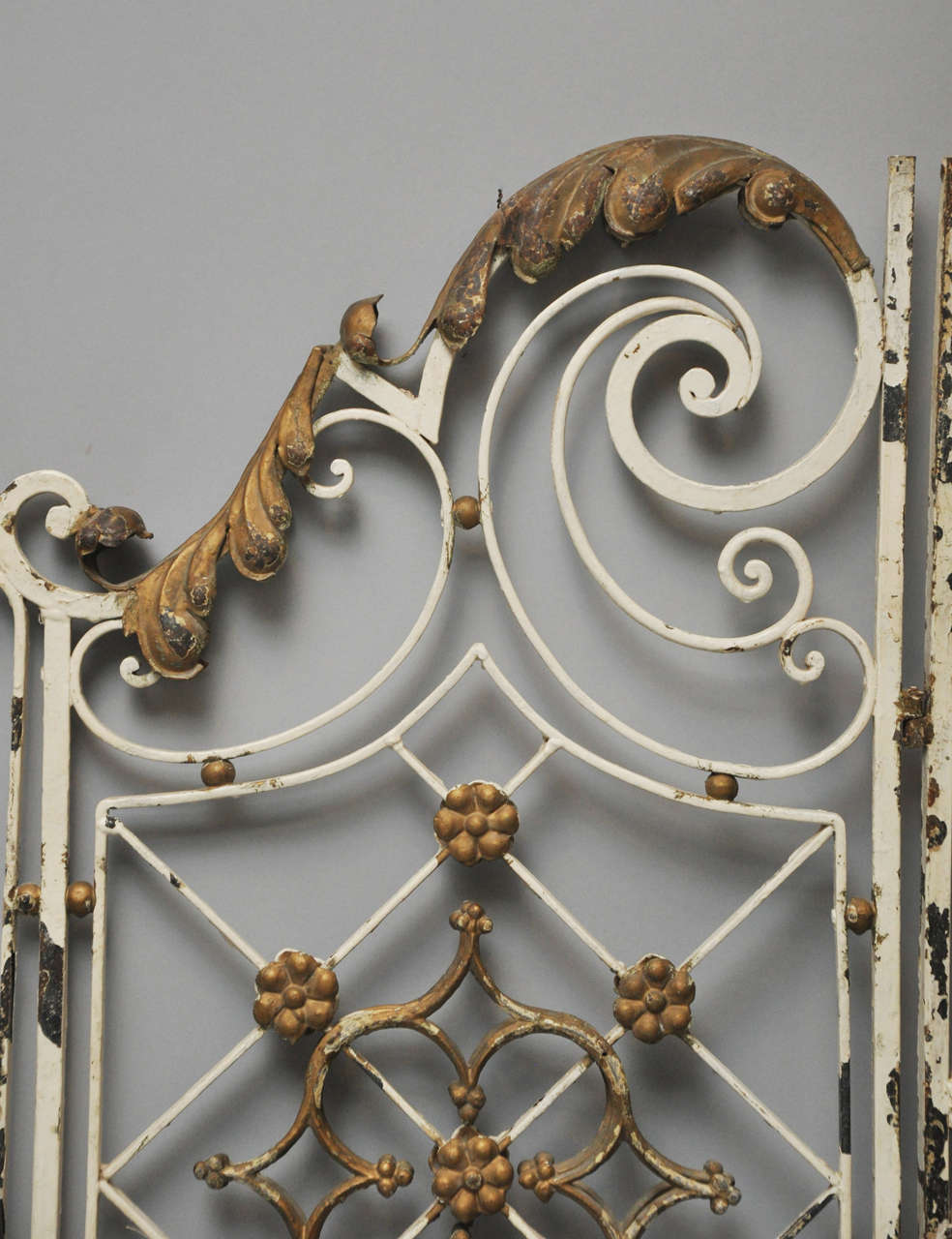 Pair of 19th Century French Painted Iron Gates at 1stDibs | french iron ...