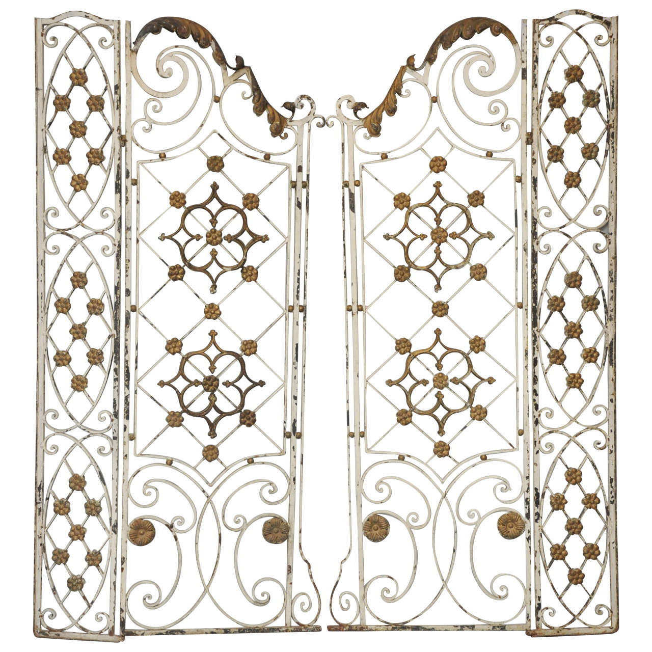 Pair of 19th Century French Painted Iron Gates at 1stDibs | french iron ...
