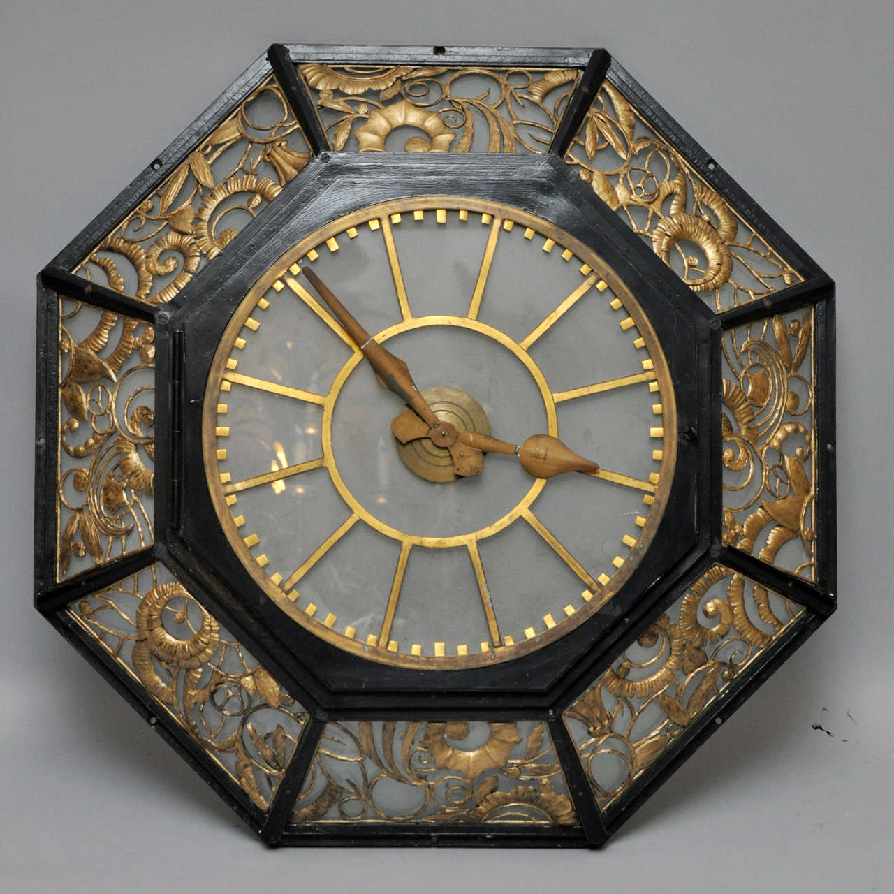 French Art Deco Wall Clock at 1stDibs | art deco wall clocks