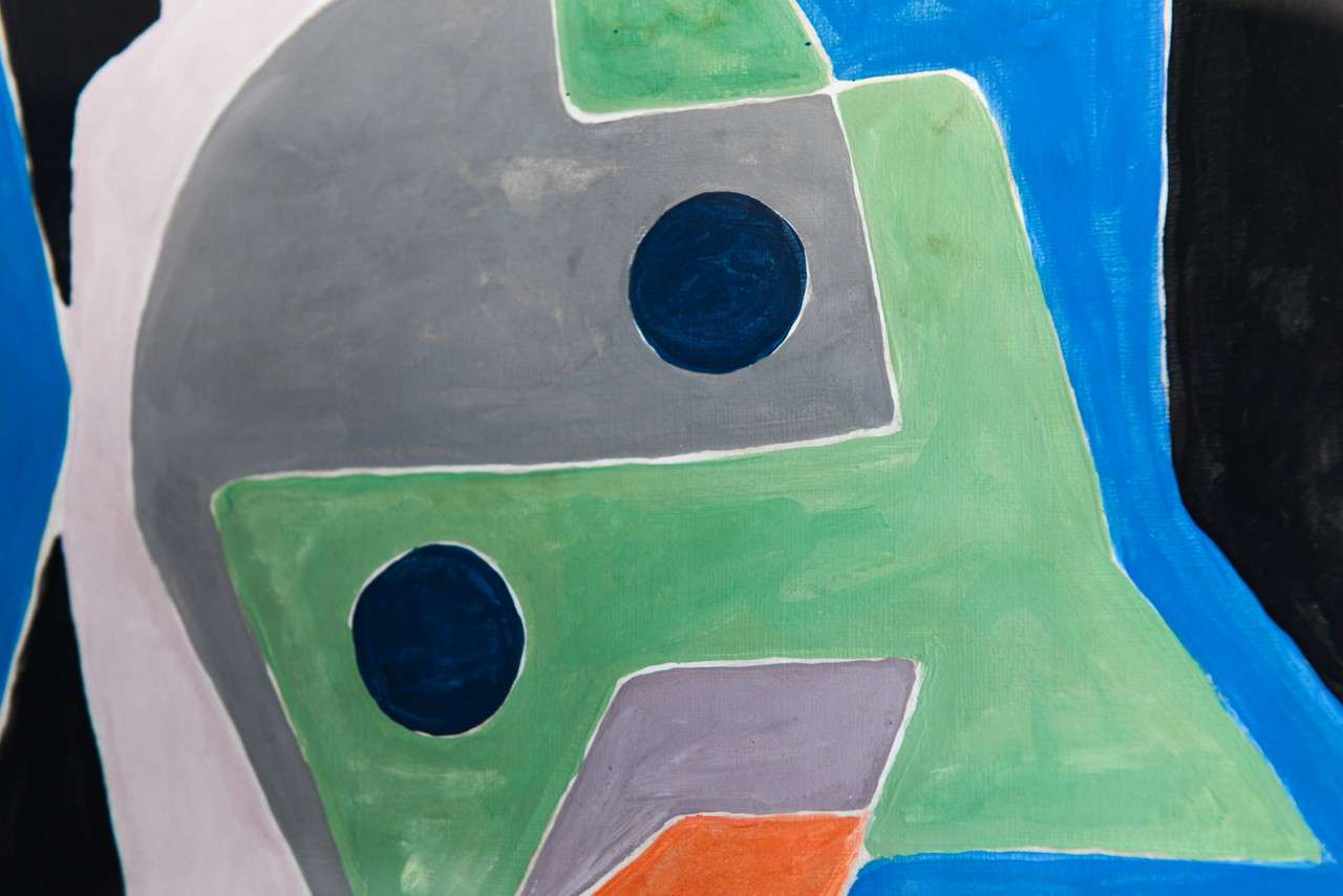 Pair of Abstract Paintings For Sale at 1stDibs