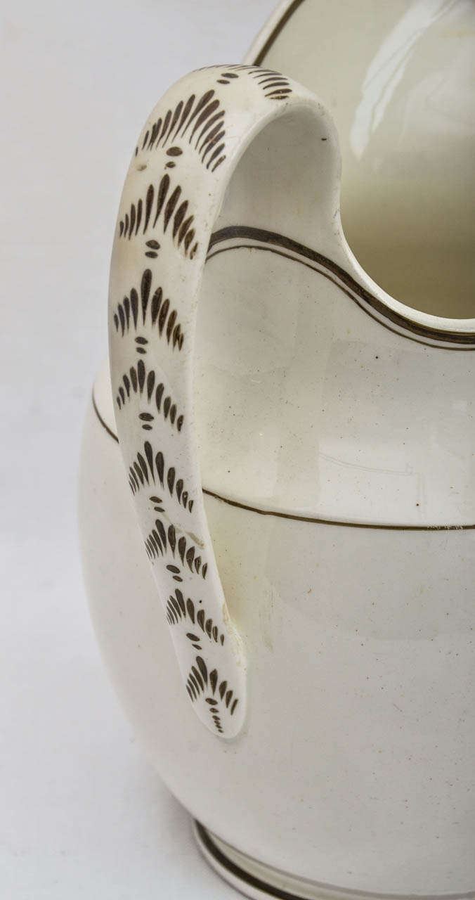 Large 19th Century English Creamware Jug at 1stDibs
