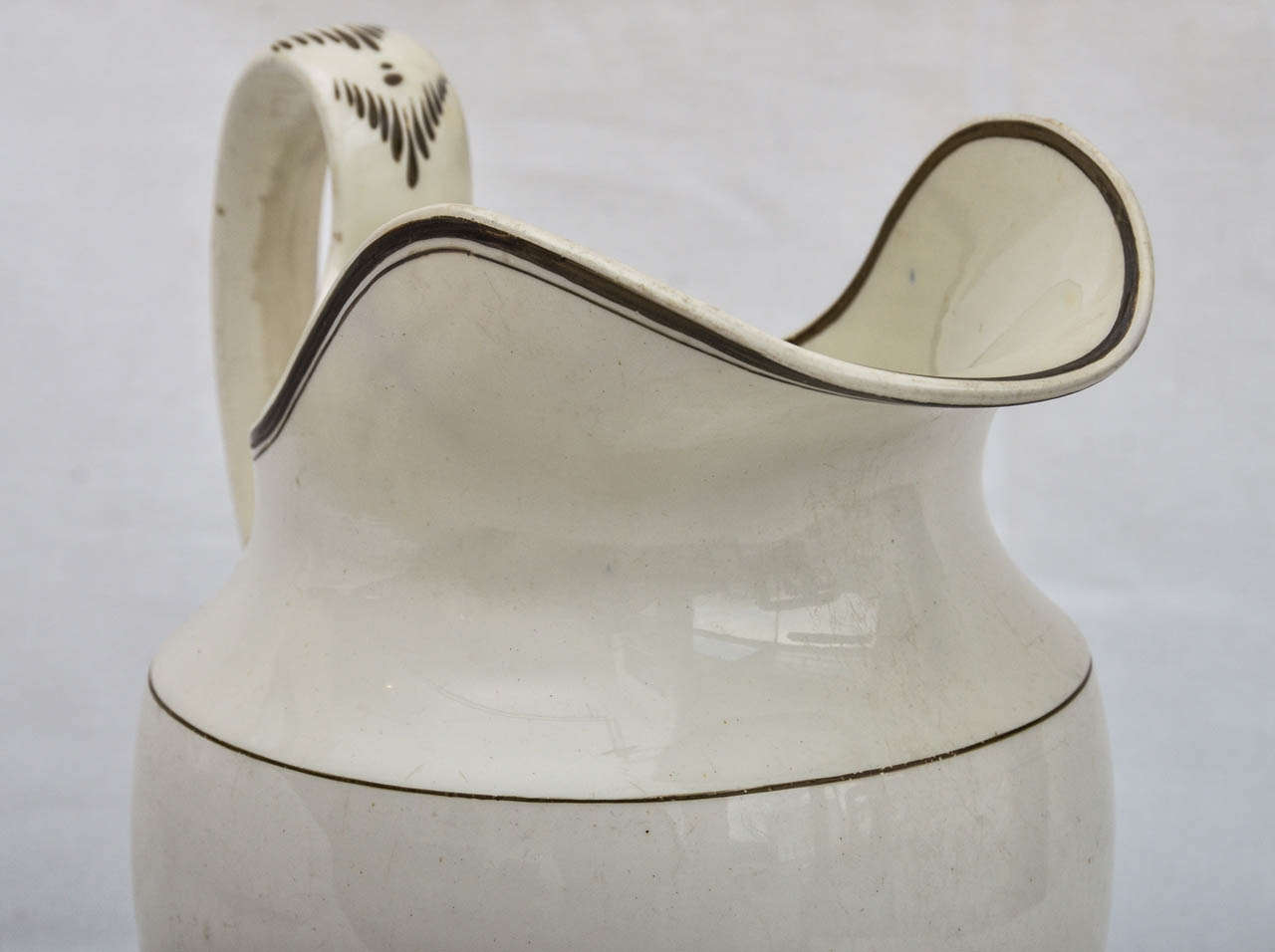 Large 19th Century English Creamware Jug at 1stDibs