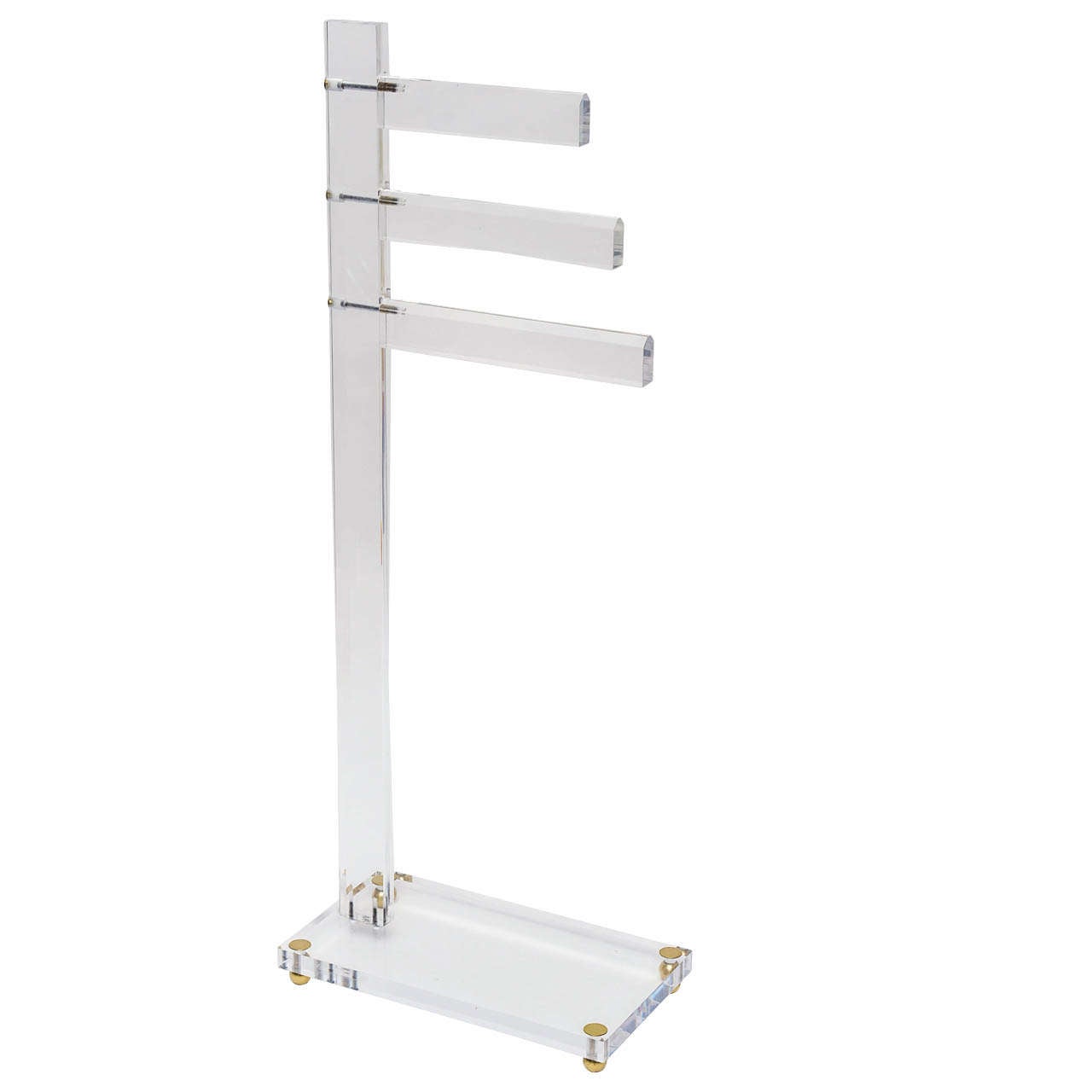 Lucite Towel Rack at 1stDibs | lucite towel stand, lucite towel holder ...