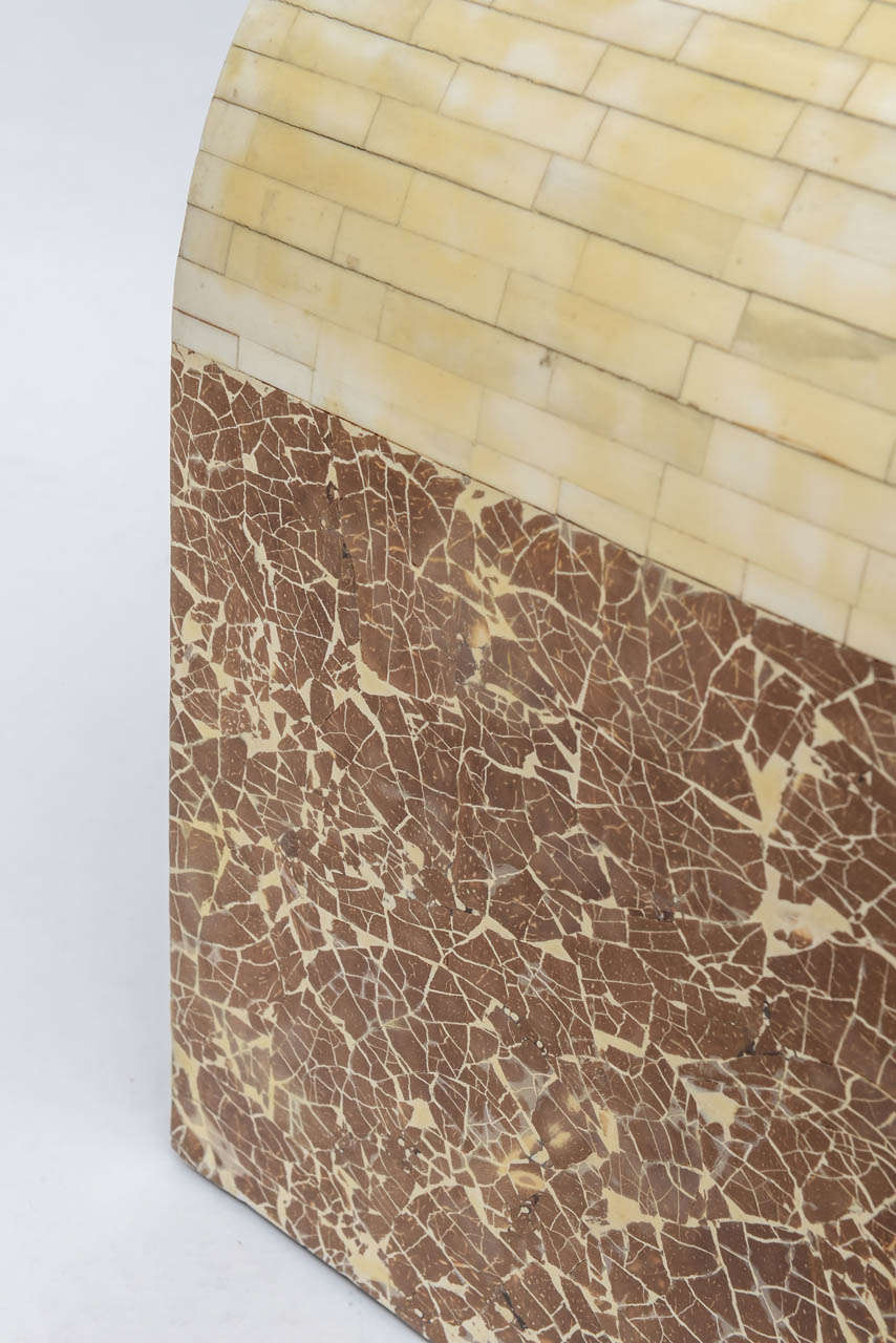 Mid-Century Modern Coconut and Bone Stool For Sale at 1stDibs | coconut ...