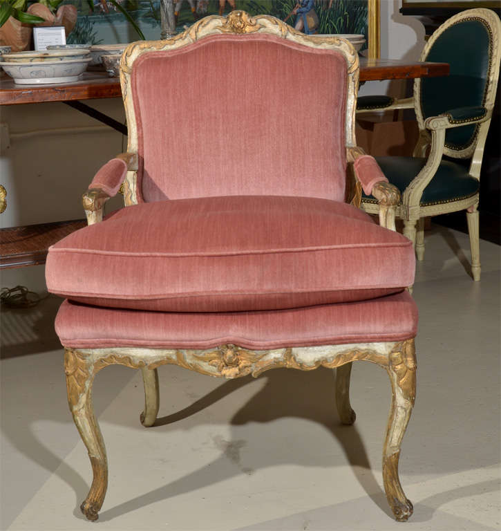 Neo-Classical Style Italian Fauteuil For Sale at 1stDibs