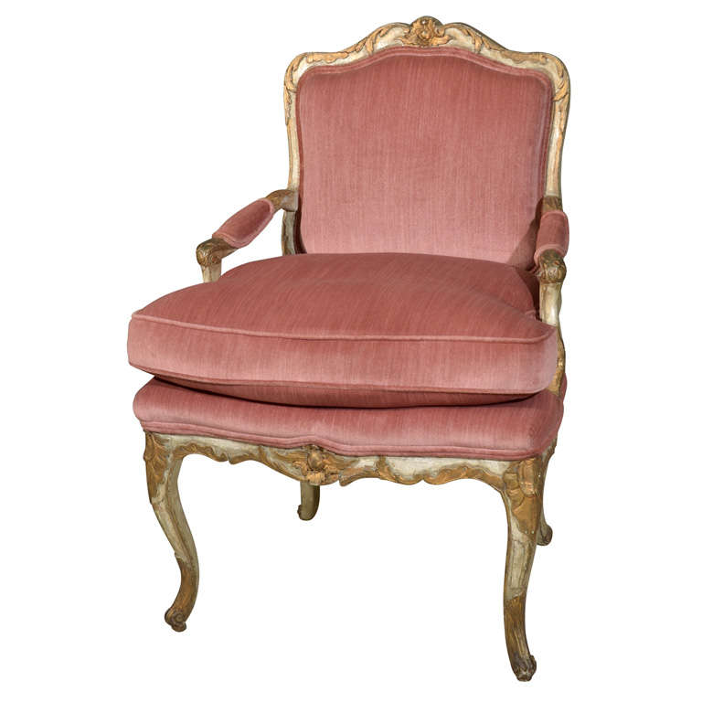 Neo-Classical Style Italian Fauteuil For Sale at 1stDibs