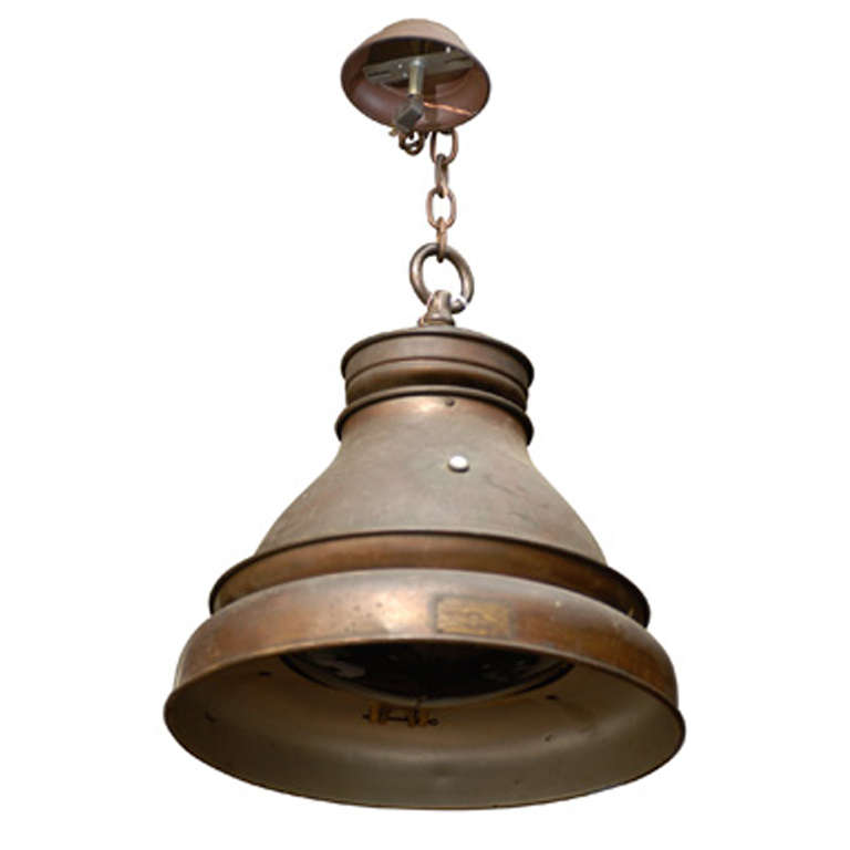 C.1917 Hanging Industrial Lighting Fixture at 1stDibs