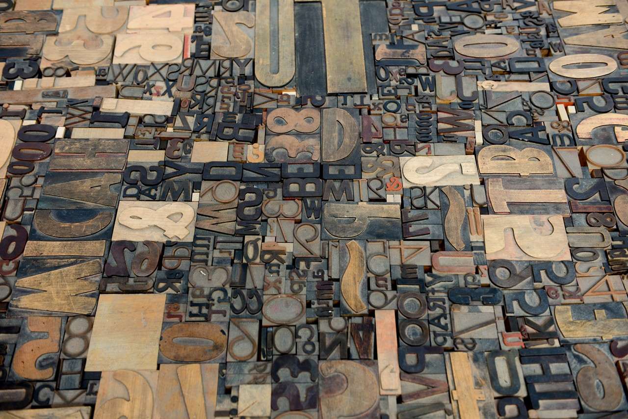 Letterpress Table at 1stDibs