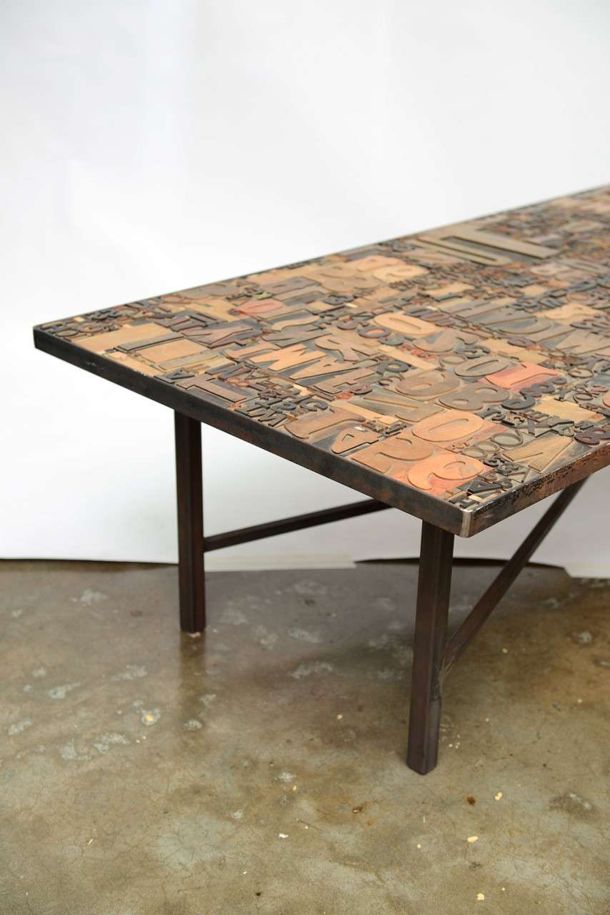 Letterpress Table at 1stDibs
