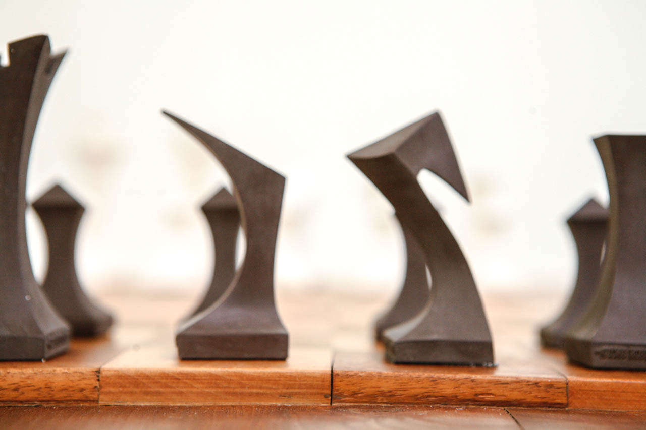 Modern Chess Set by Robert Lander at 1stDibs