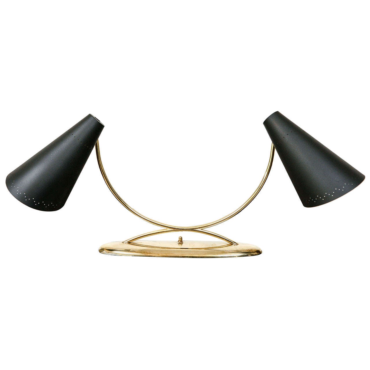 Vintage Double Arm Desk Lamp by Lightolier at 1stDibs
