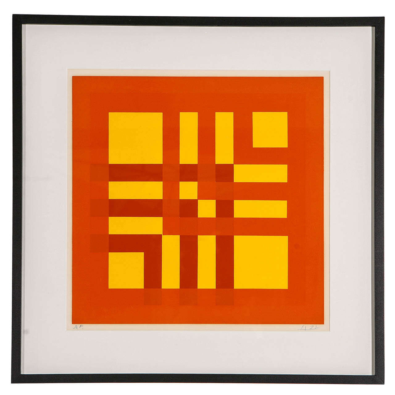 Abstract Silk Screen- Artist's Proof at 1stDibs