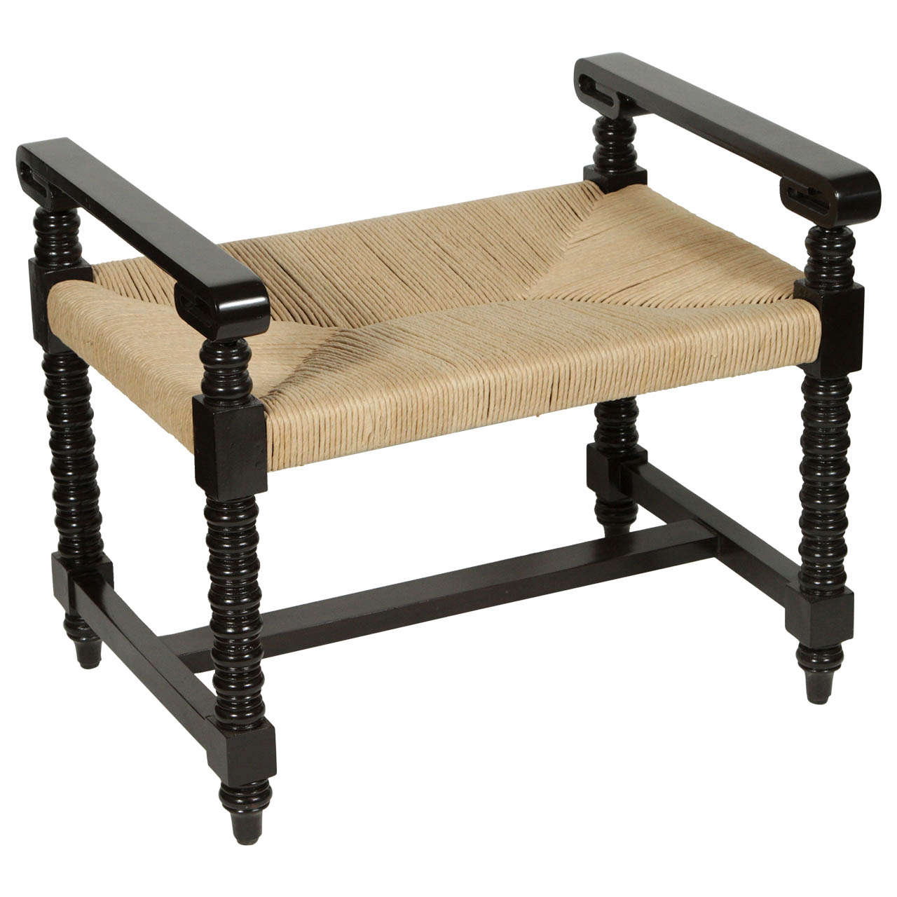 Turned Wood Stool at 1stDibs