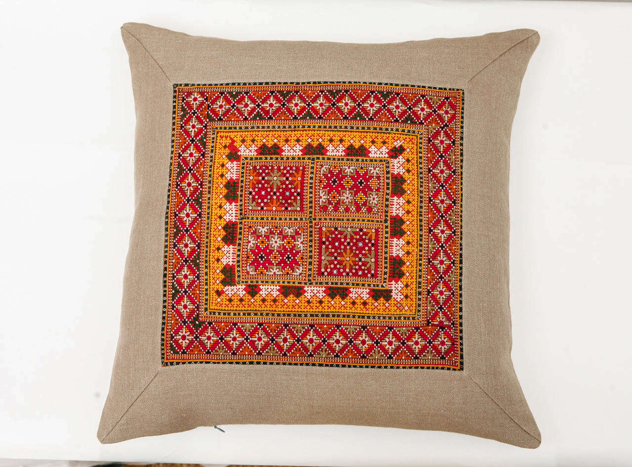 Swat Valley Embroidered Pillows For Sale at 1stDibs