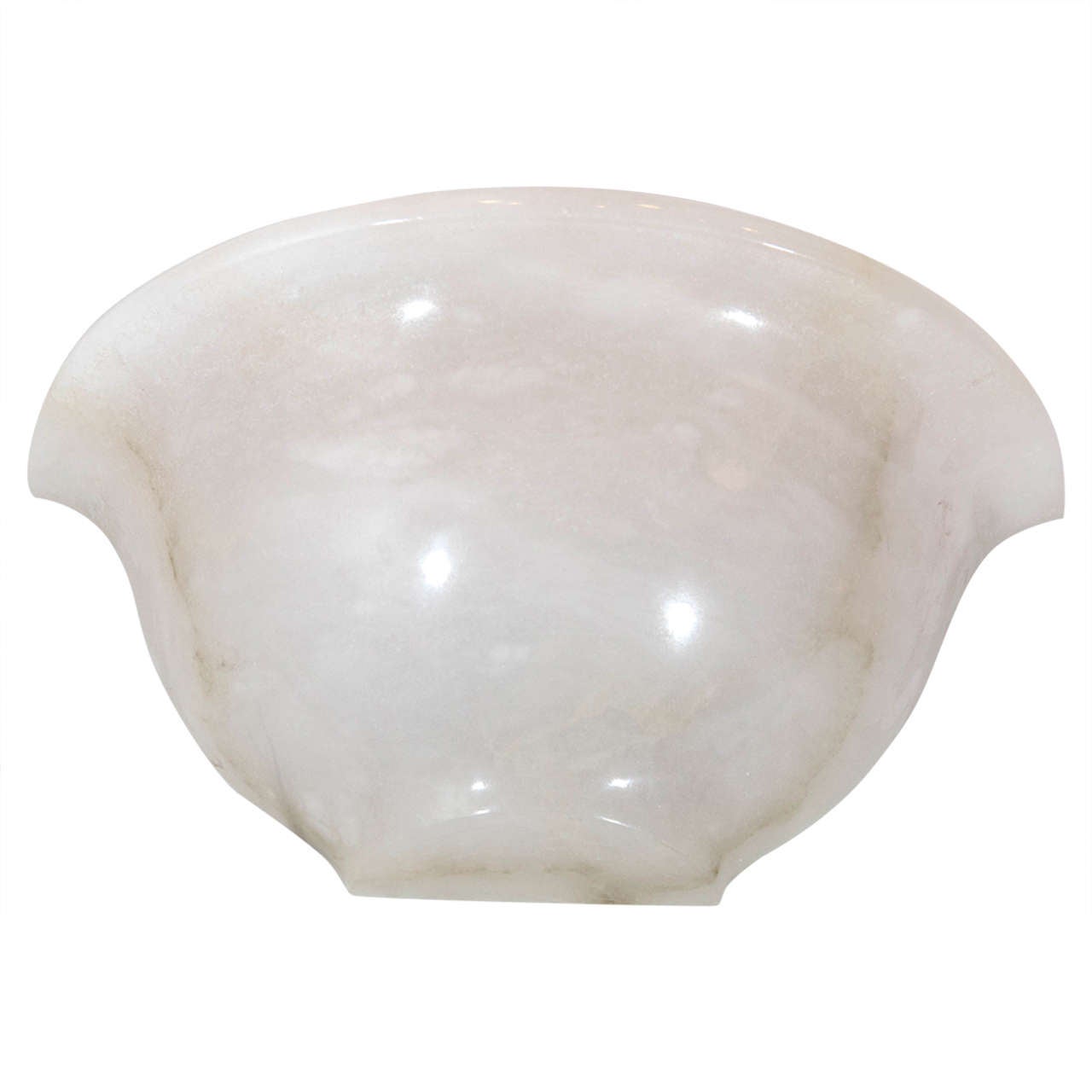 Art Deco /Modern Alabaster Sconces Greek Key Design For Sale at 1stDibs