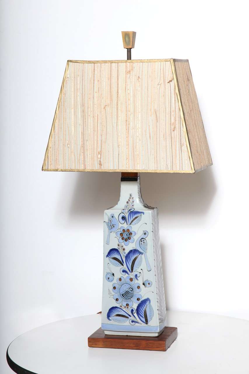 Mexican Ceramic Table Lamp at 1stDibs
