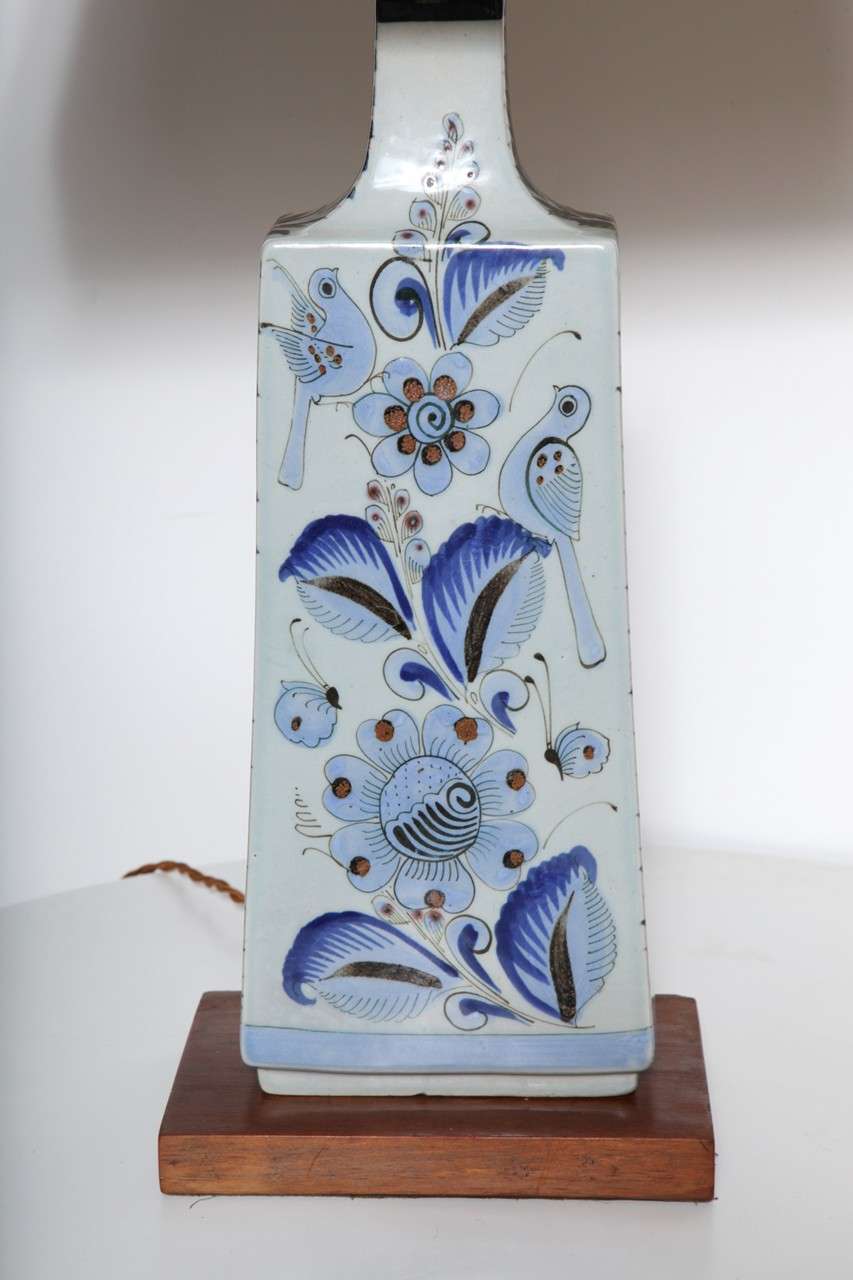Mexican Ceramic Table Lamp at 1stDibs