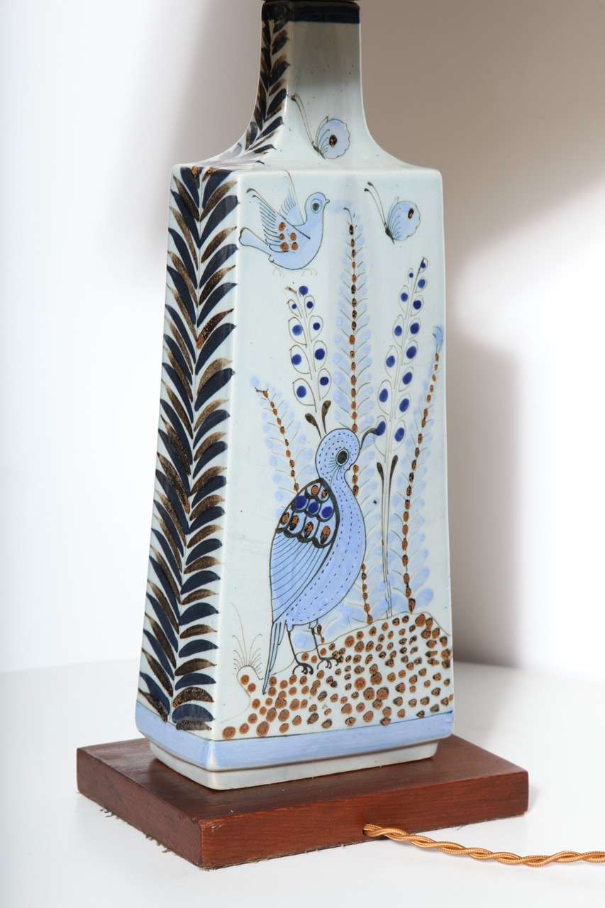 Mexican Ceramic Table Lamp at 1stDibs