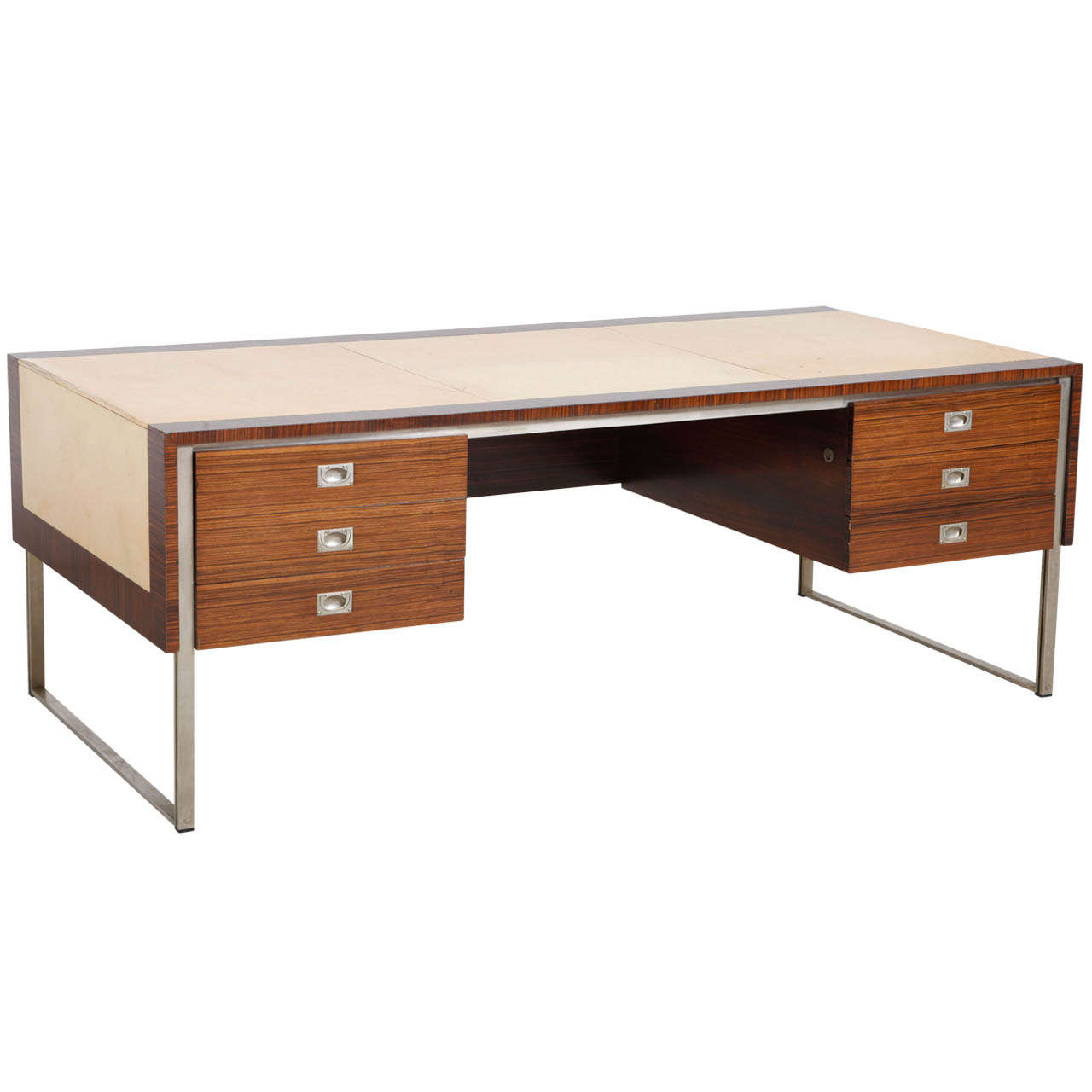Impressive President Desk by de Coene Freres for Knoll International at ...