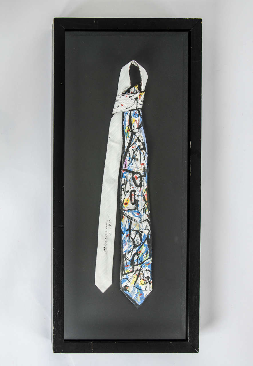 1994 André Balthazar Abstract Tie Painting For Sale at 1stDibs