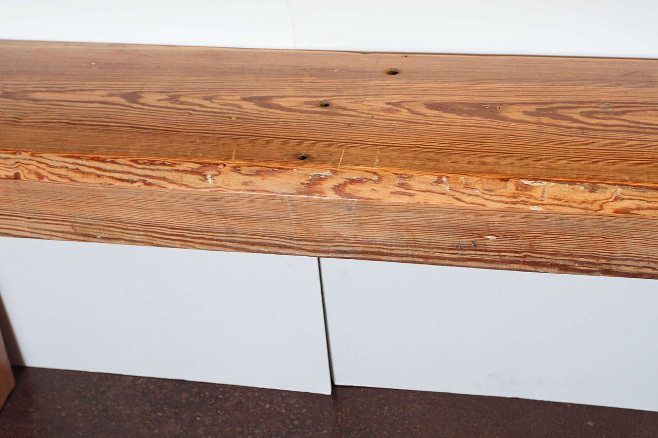Console Table from Reclaimed Pine Beams at 1stDibs