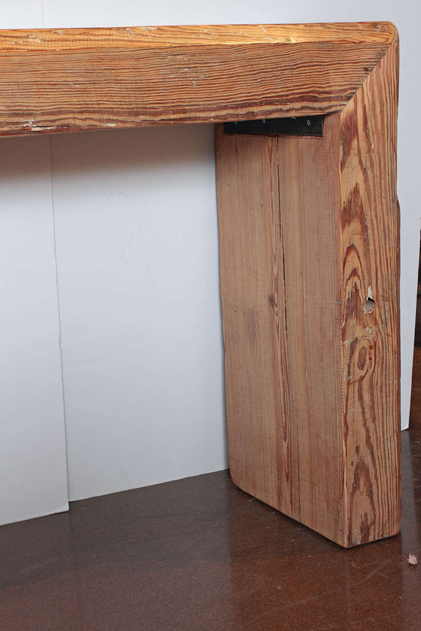 Console Table from Reclaimed Pine Beams at 1stDibs