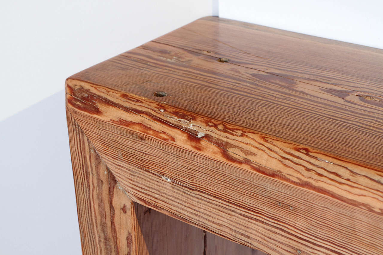 Console Table from Reclaimed Pine Beams at 1stDibs