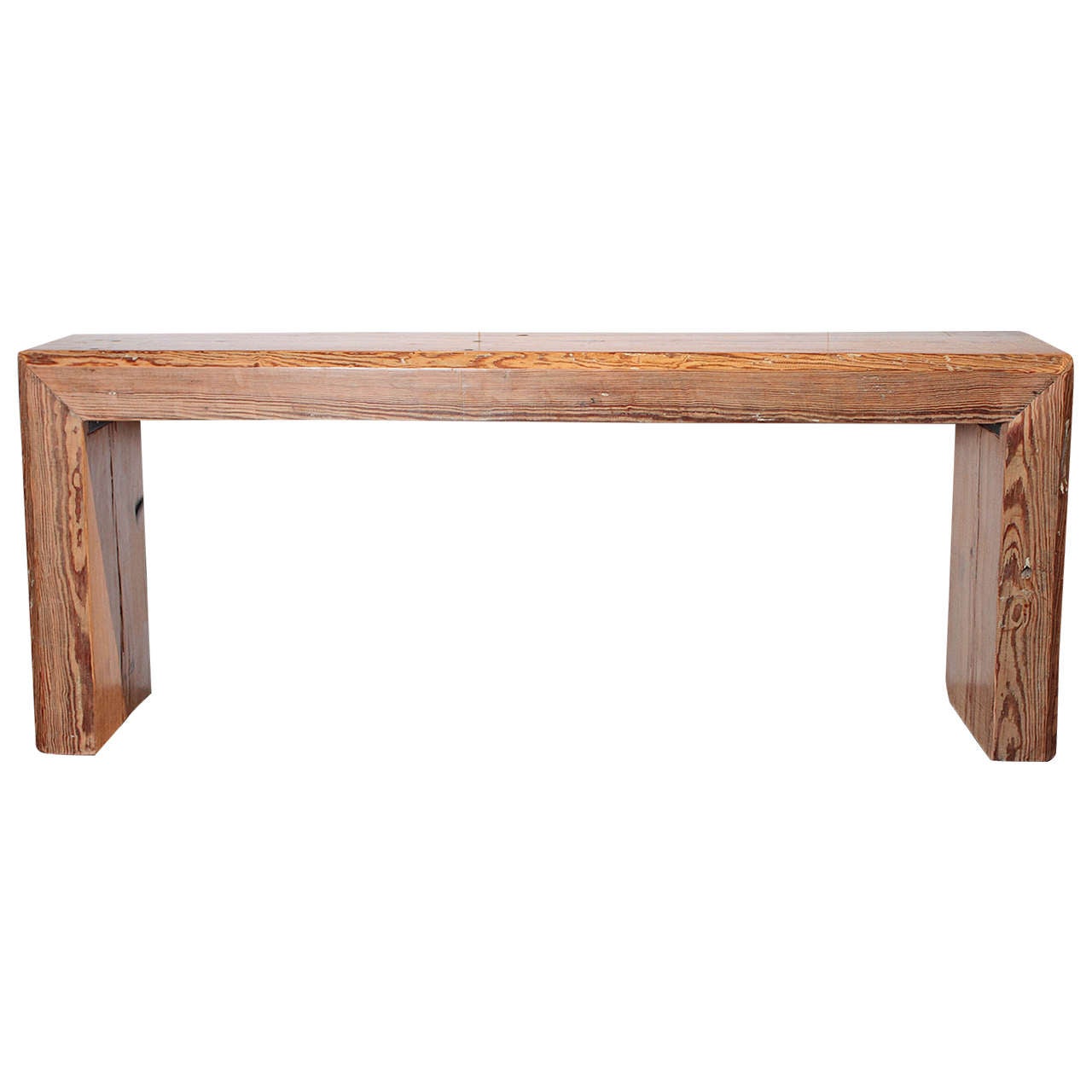 Console Table from Reclaimed Pine Beams at 1stDibs