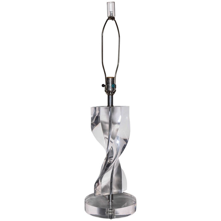 Herbert Ritts for Astrolite California Modern Clear Acrylic "Twist ...