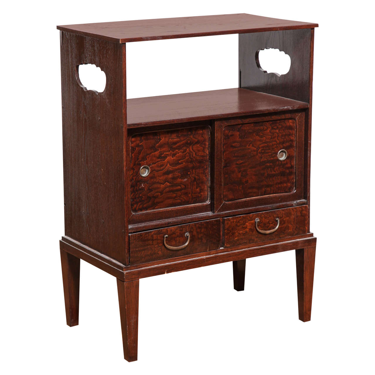 Carved and Fitted Japanese Side Table, Early 20th Century For Sale at ...