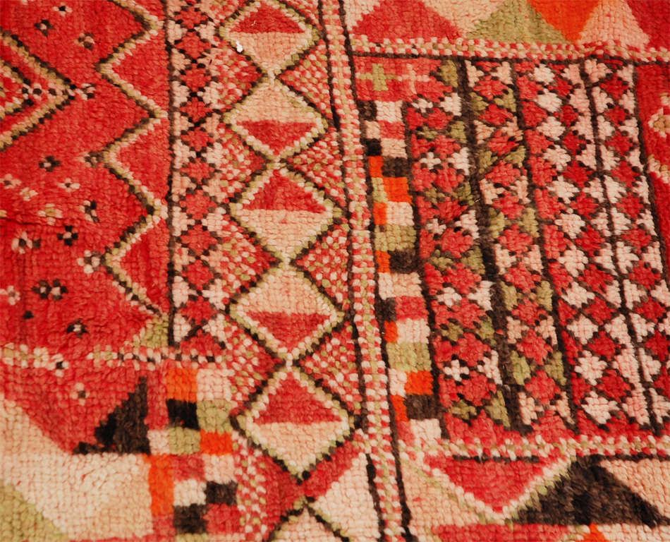 Moroccan red rug at 1stDibs