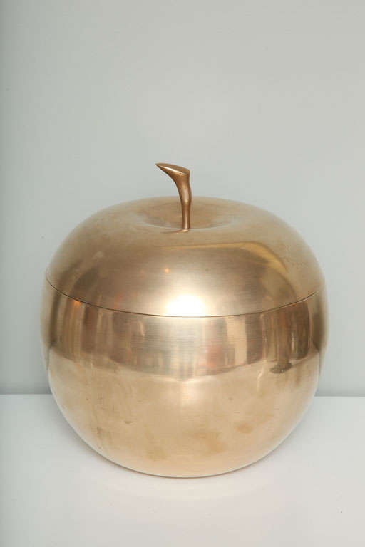 Large Brass Apple Ice Bucket at 1stDibs