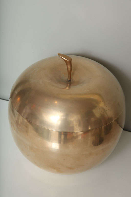 Large Brass Apple Ice Bucket at 1stDibs