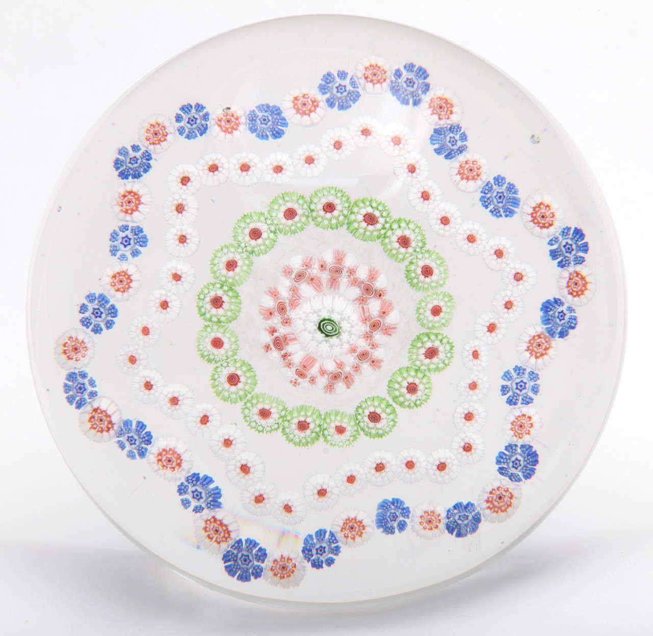 A Rare Antique Baccarat Piedouche Paperweight For Sale at 1stDibs