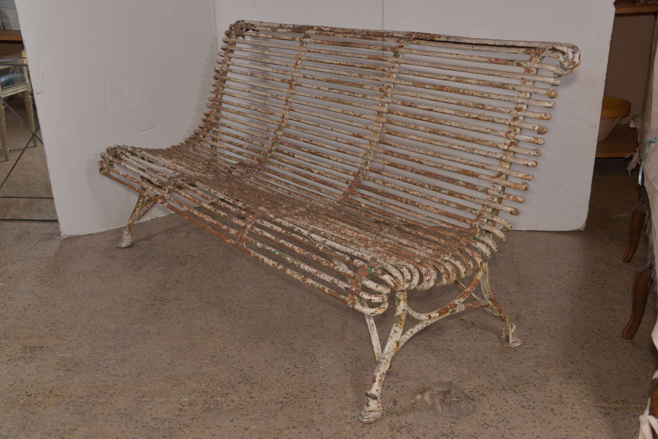 Arras Iron Bench at 1stDibs